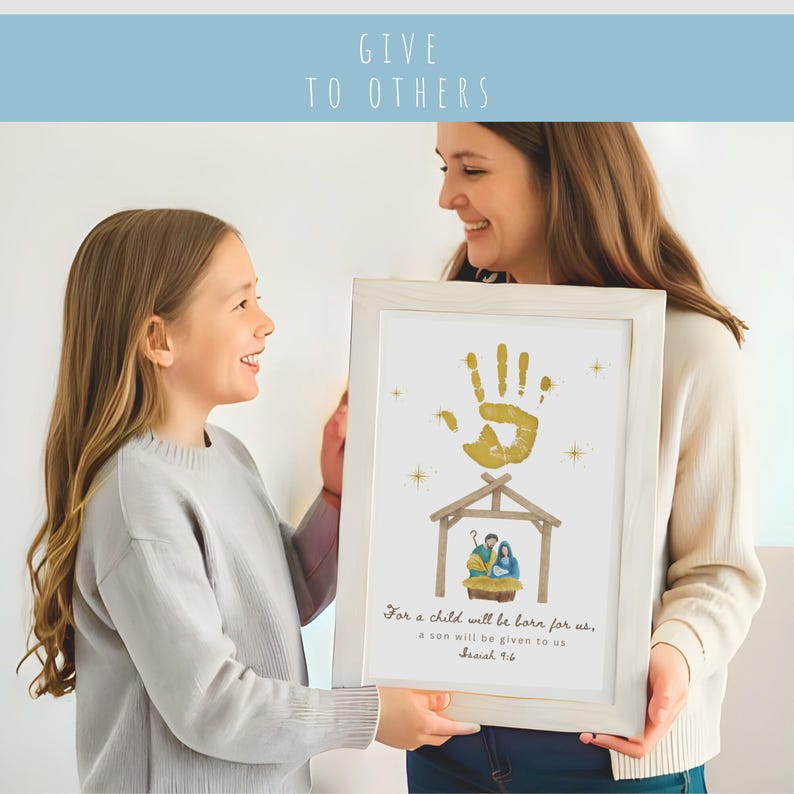 Christian Christmas Handprint Craft Bundle Digital Download-nativity ...