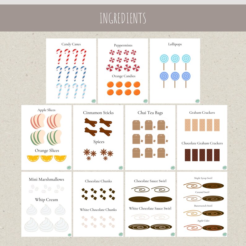 Hot Chocolate Stand Pretend Dramatic Play Printable-hot Cocoa ...