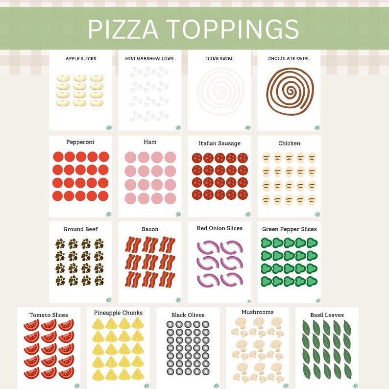 Pizza Shop Dramatic Play Kit Digital Download-preschool Pretend Play ...