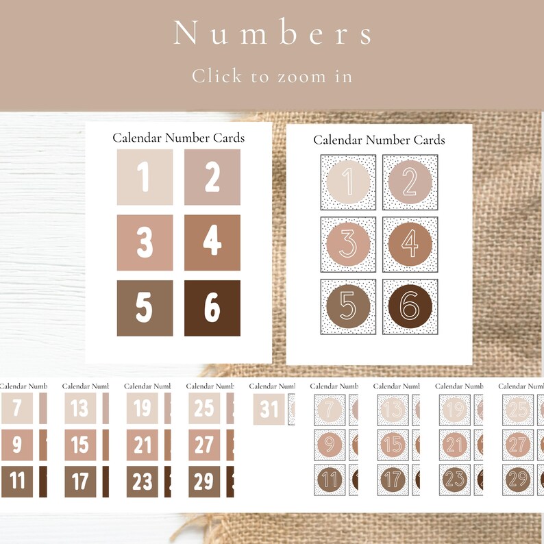 Classroom Calendar & Weather Display Prints-pocket Calendar Printable ...