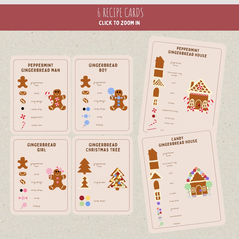 Gingerbread Bakery Pretend Dramatic Play Printable-holiday Cookie ...