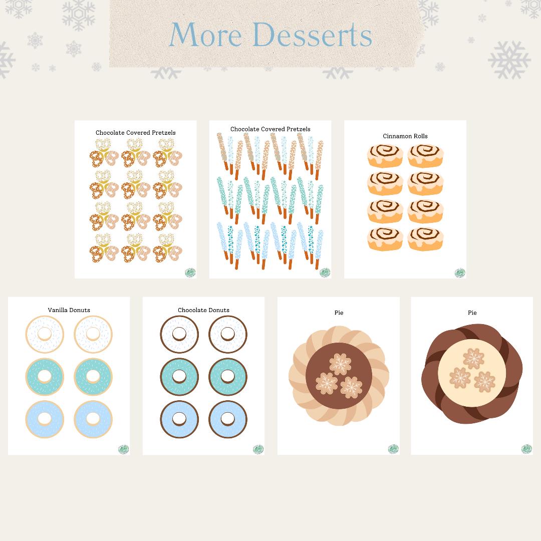 Winter Bakery Dramatic Play Printable-winter Shop Pretend Play ...