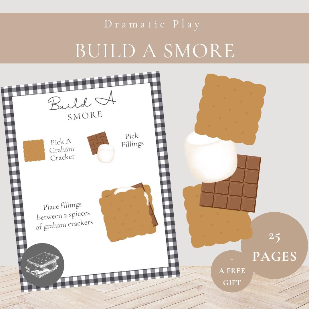 Build A Smore Kid Craft Printable Pdf-preschool Montessori Sequencing ...