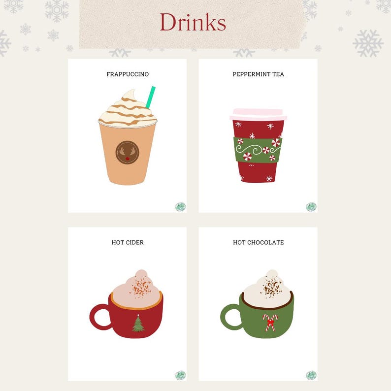 Christmas Bakery Dramatic Play Printable-christmas Shop Pretend Play ...