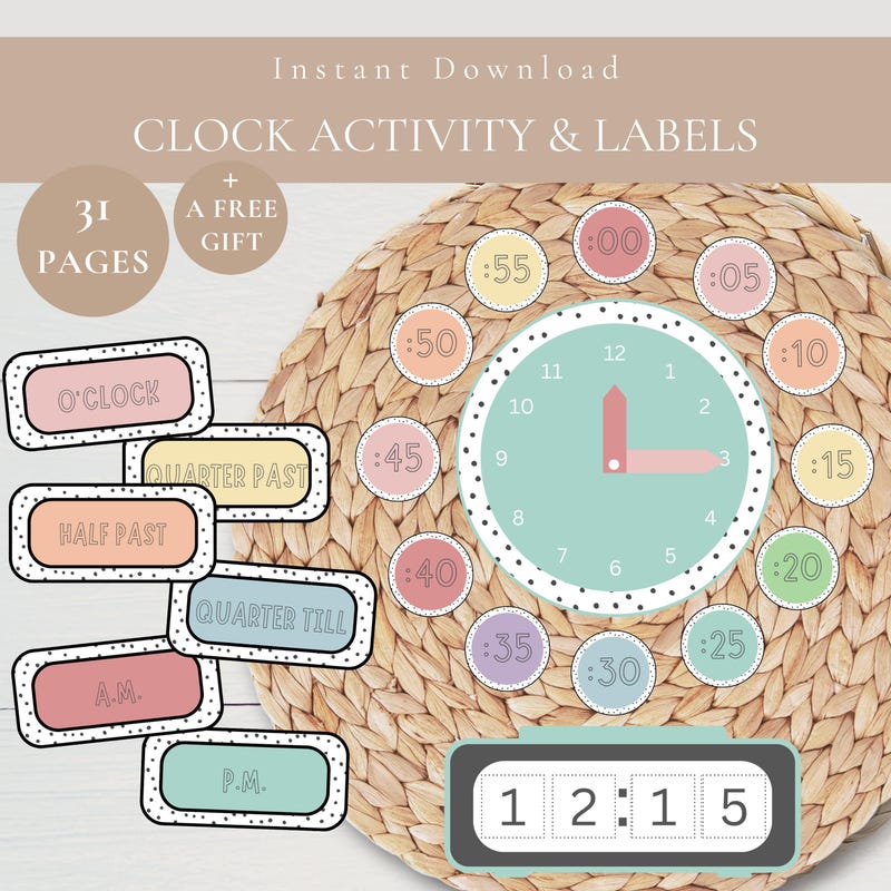 Polka Dot Clock - Etsy