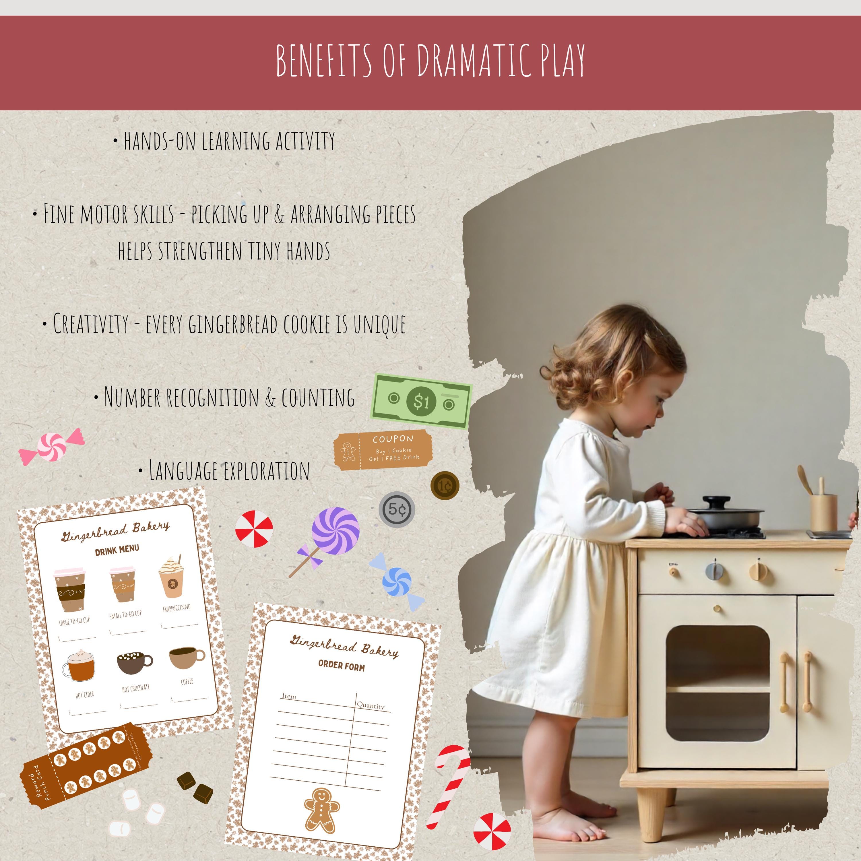 Gingerbread Bakery Pretend Dramatic Play Printable-holiday Cookie ...