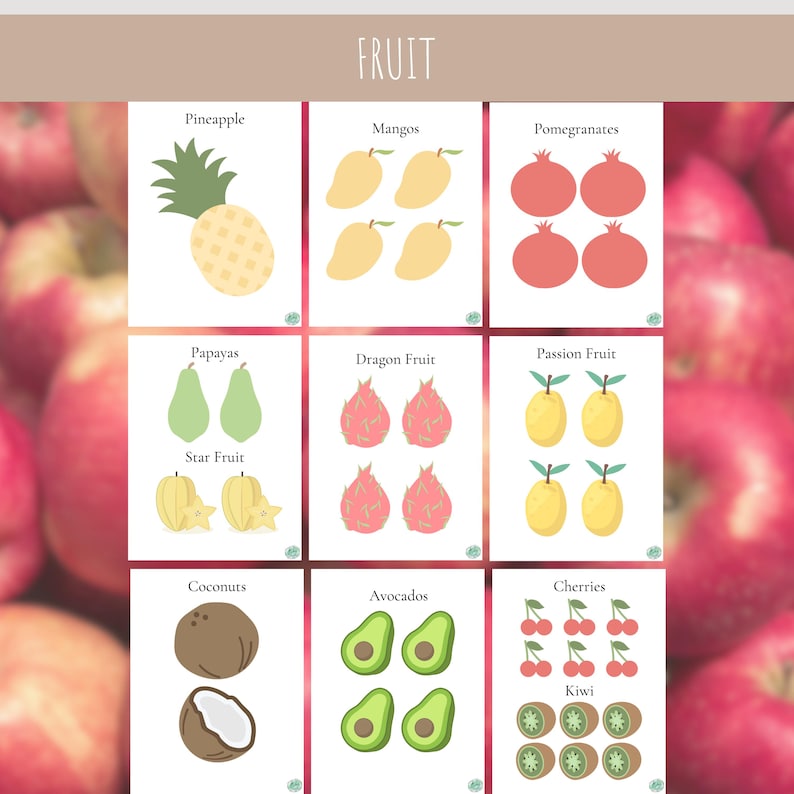 Fruit Stand Dramatic Play Printable-pretend Play Farmers Market-kids ...