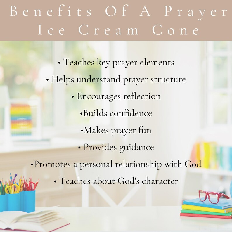 Kids Prayer Sandwich Ice Cream Cone Printable-christian Sunday School ...