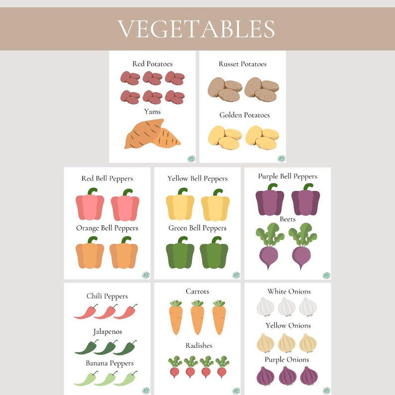 Vegetable Stand Dramatic Play Printable-pretend Play Farmers Market ...