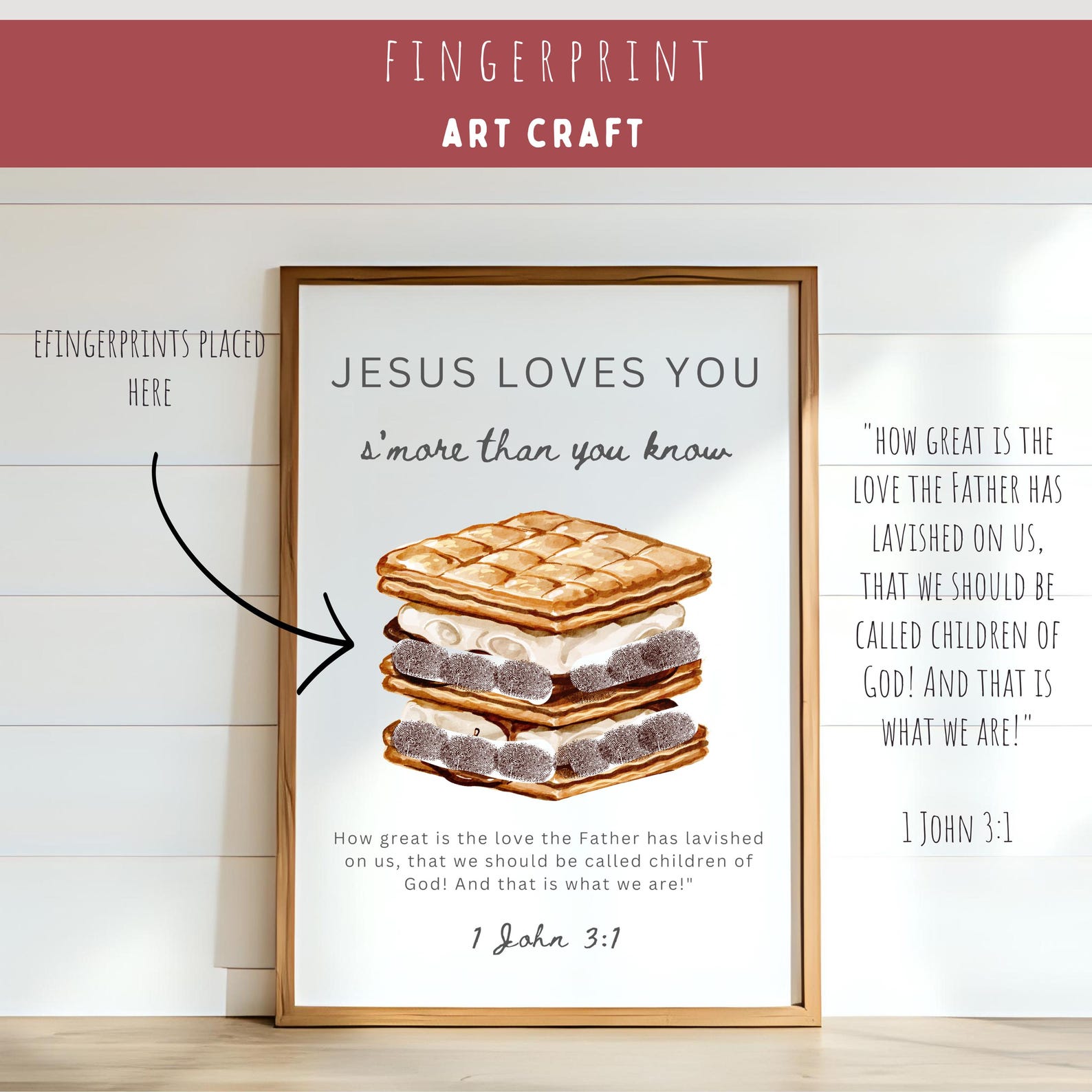 Smores & Jesus Activity Bundle Printable-kids Handprint Craft, Prayer ...