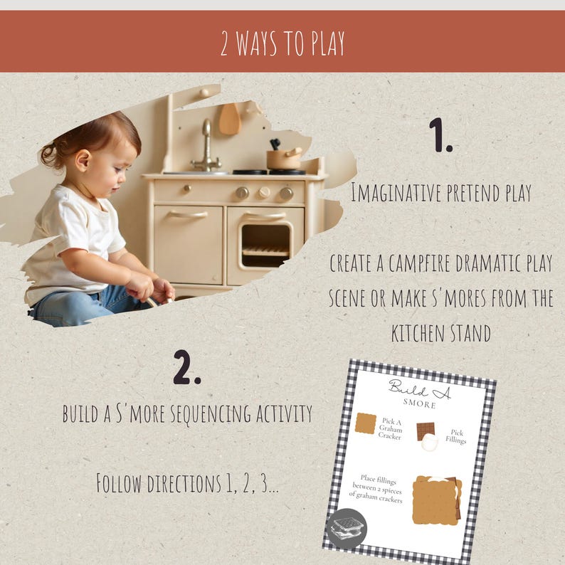 Build A Smore Sequencing Craft Activity Printable-preschool Montessori ...