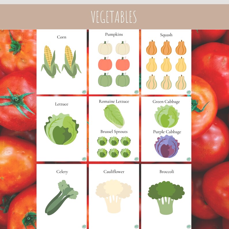 Vegetable Stand Dramatic Play Printable-pretend Play Farmers Market ...