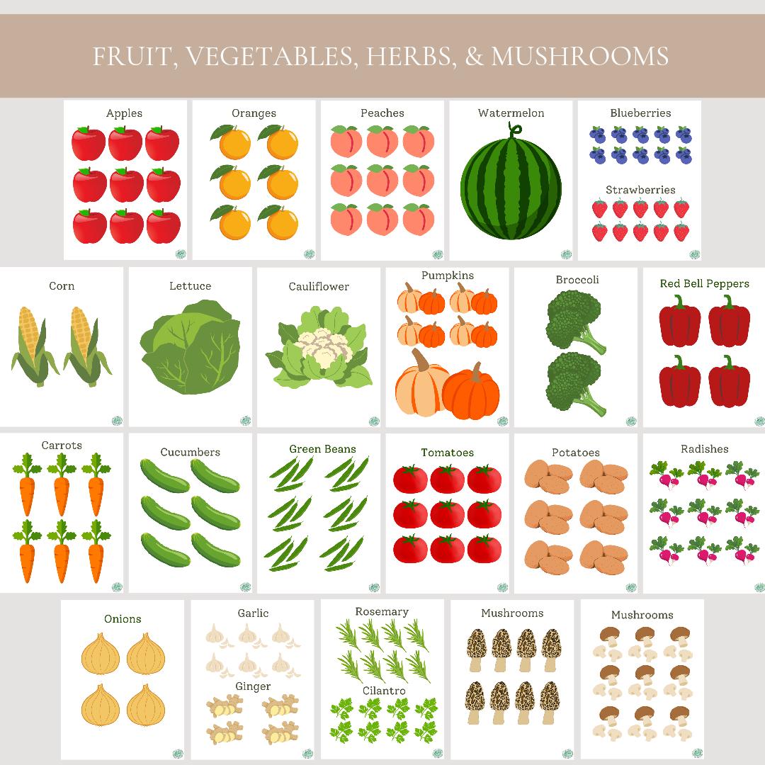 Farmer's Market Dramatic Play Printable-pretend Play Farmers Market ...