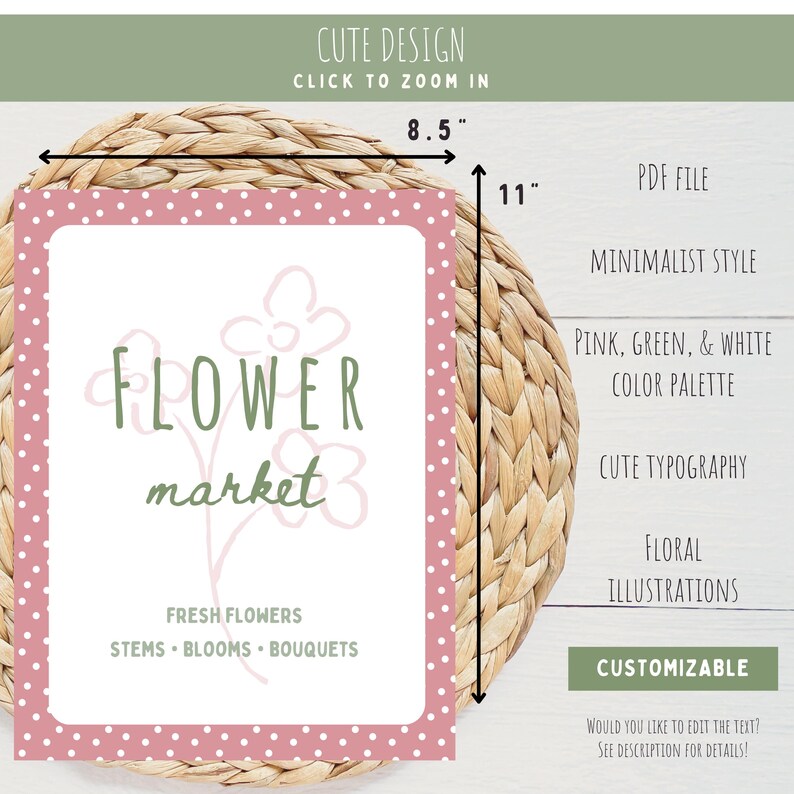 Flower Market Pretend Play Printable-build A Floral Bouquet Sequencing ...