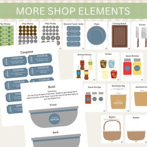 Sandwich Shop Dramatic Play Kit-sub Sandwich Pretend Play-cafe Role ...