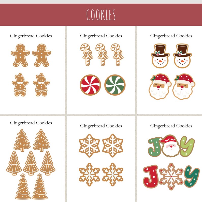 Gingerbread Bakery Pretend Dramatic Play Printable-holiday Cookie ...