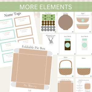 Pie Bakery Dramatic Play Printable-build A Pie Sequencing Recipe Cards ...