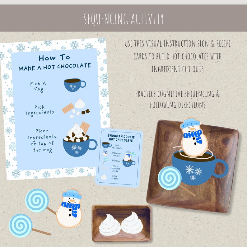 Hot Chocolate Stand Pretend Dramatic Play Printable-hot Cocoa ...