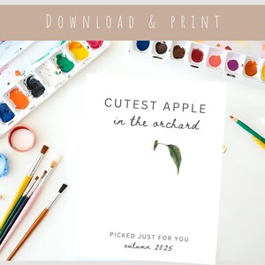 Fall Apple Handprint Craft Printable-cutest Apple in the Orchard ...