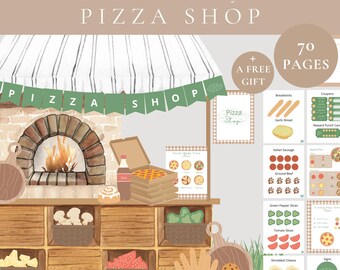Pizza Shop Dramatic Play Set - Etsy