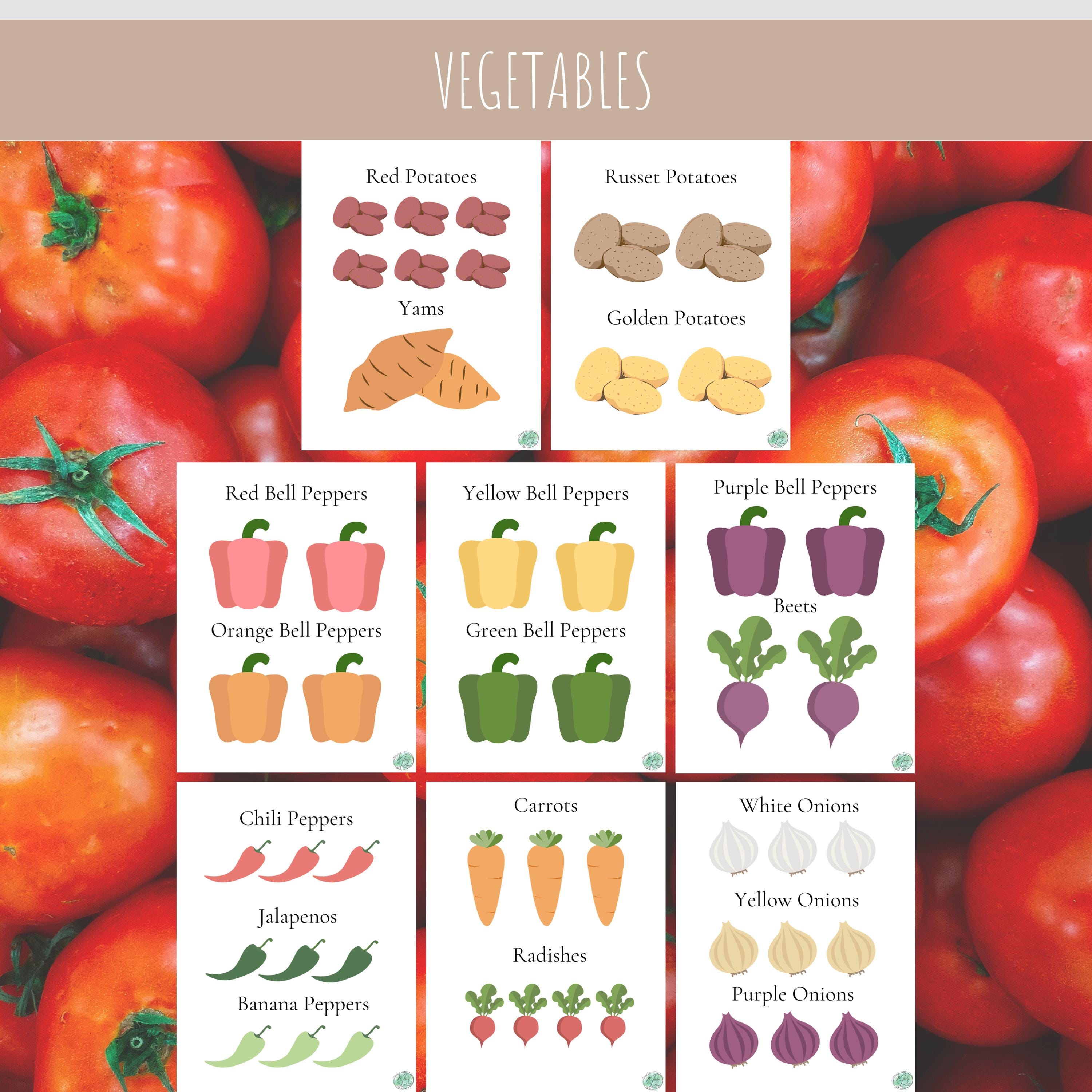 Vegetable Stand Dramatic Play Printable-pretend Play Farmers Market ...