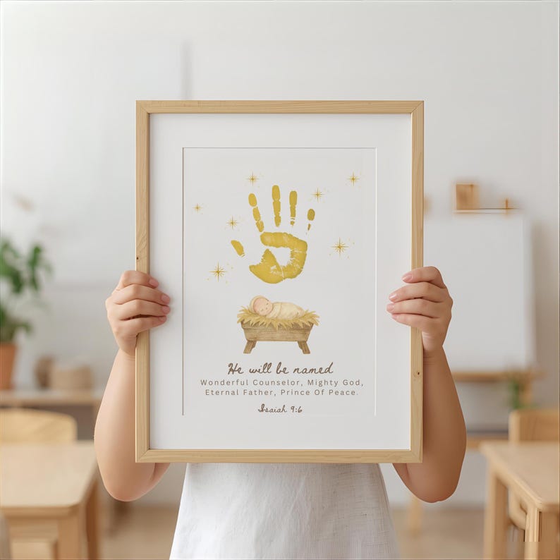 Christian Christmas Handprint Craft Bundle Digital Download-nativity ...
