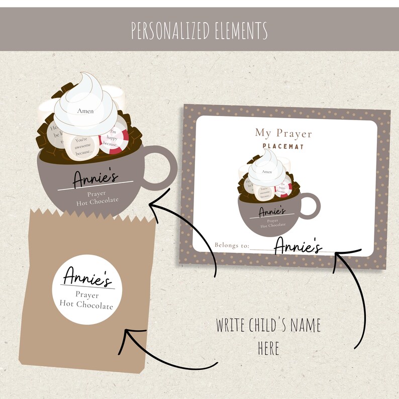 Kids Hot Chocolate Prayer Activity Printable-hot Cocoa Praying Craft ...