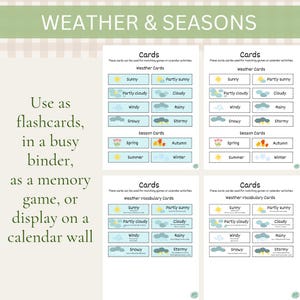 Kids Daily Calendar & Weather Journal Printable Prek to 3rd Grade ...