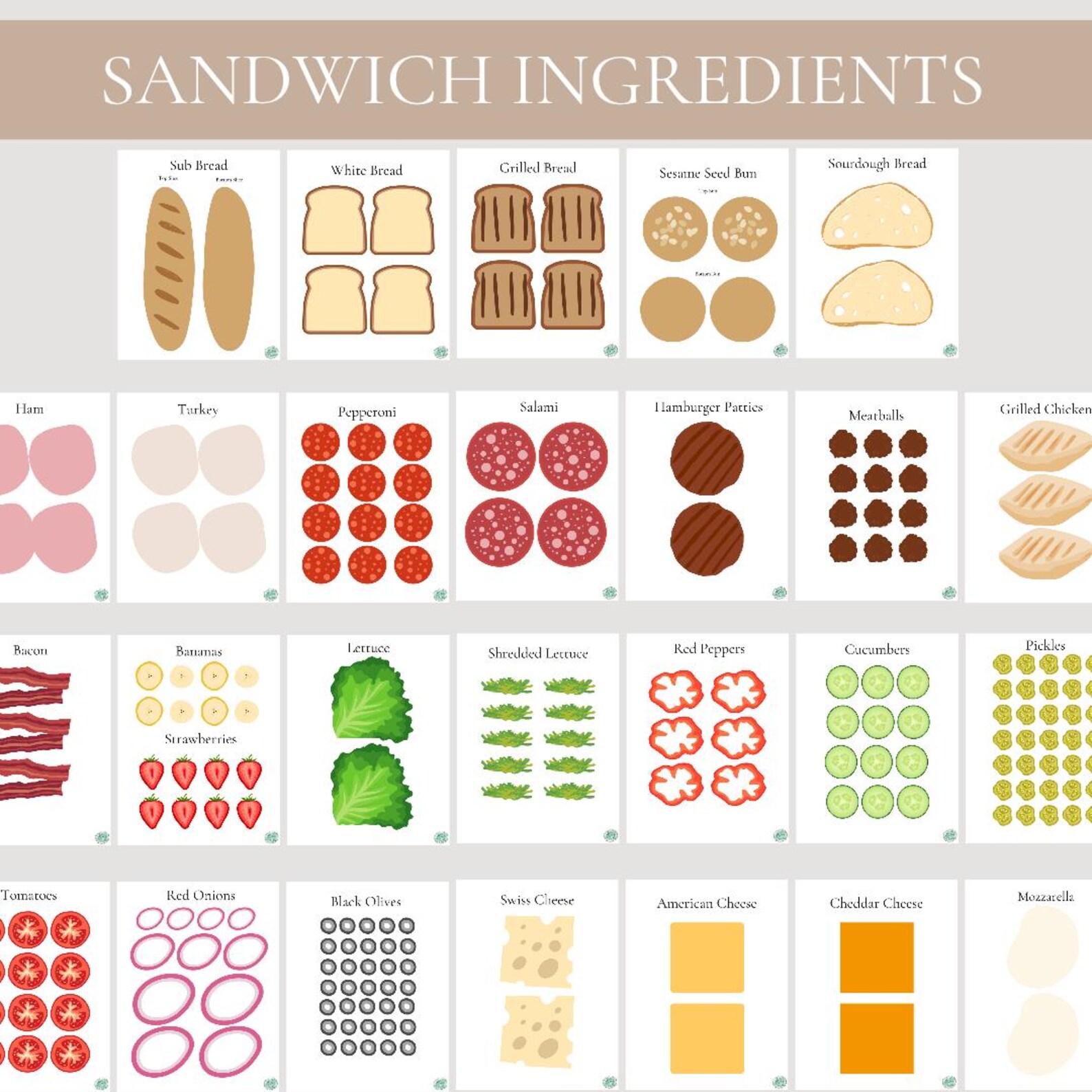 Sandwich Shop Dramatic Play Kit-sub Sandwich Pretend Play-cafe Role ...