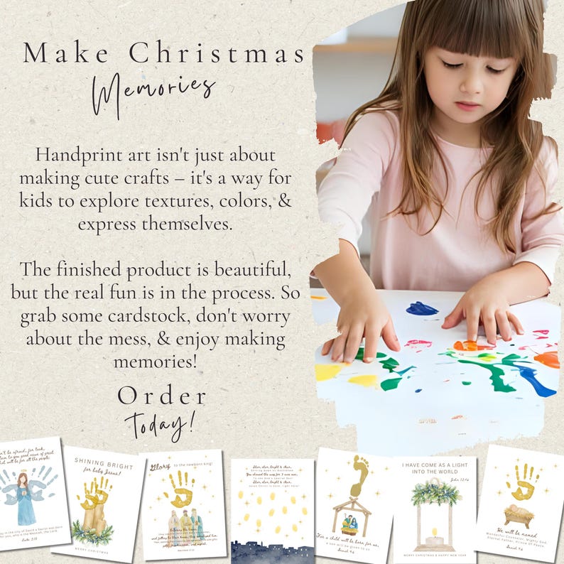 Christian Christmas Handprint Craft Bundle Digital Download-nativity ...