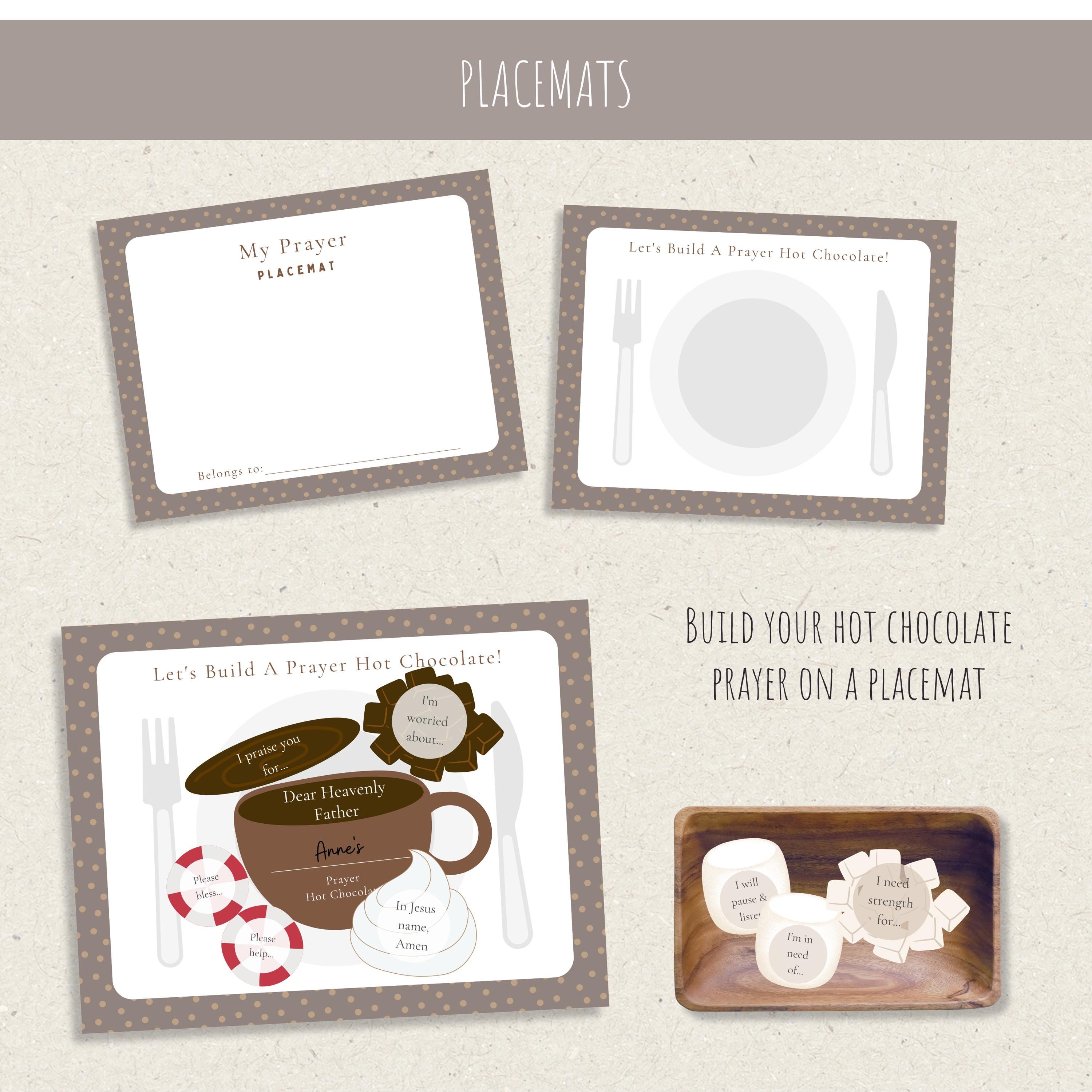 Kids Hot Chocolate Prayer Activity Printable-hot Cocoa Praying Craft ...
