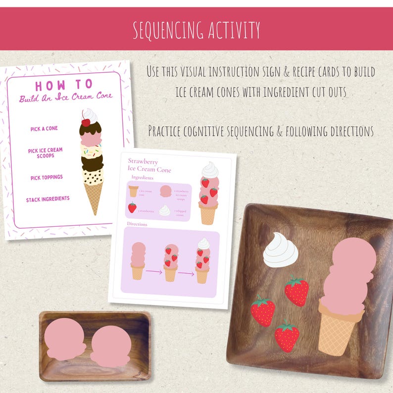 Ice Cream Shop Pretend Play Center Printables-frozen Sweet Treats ...