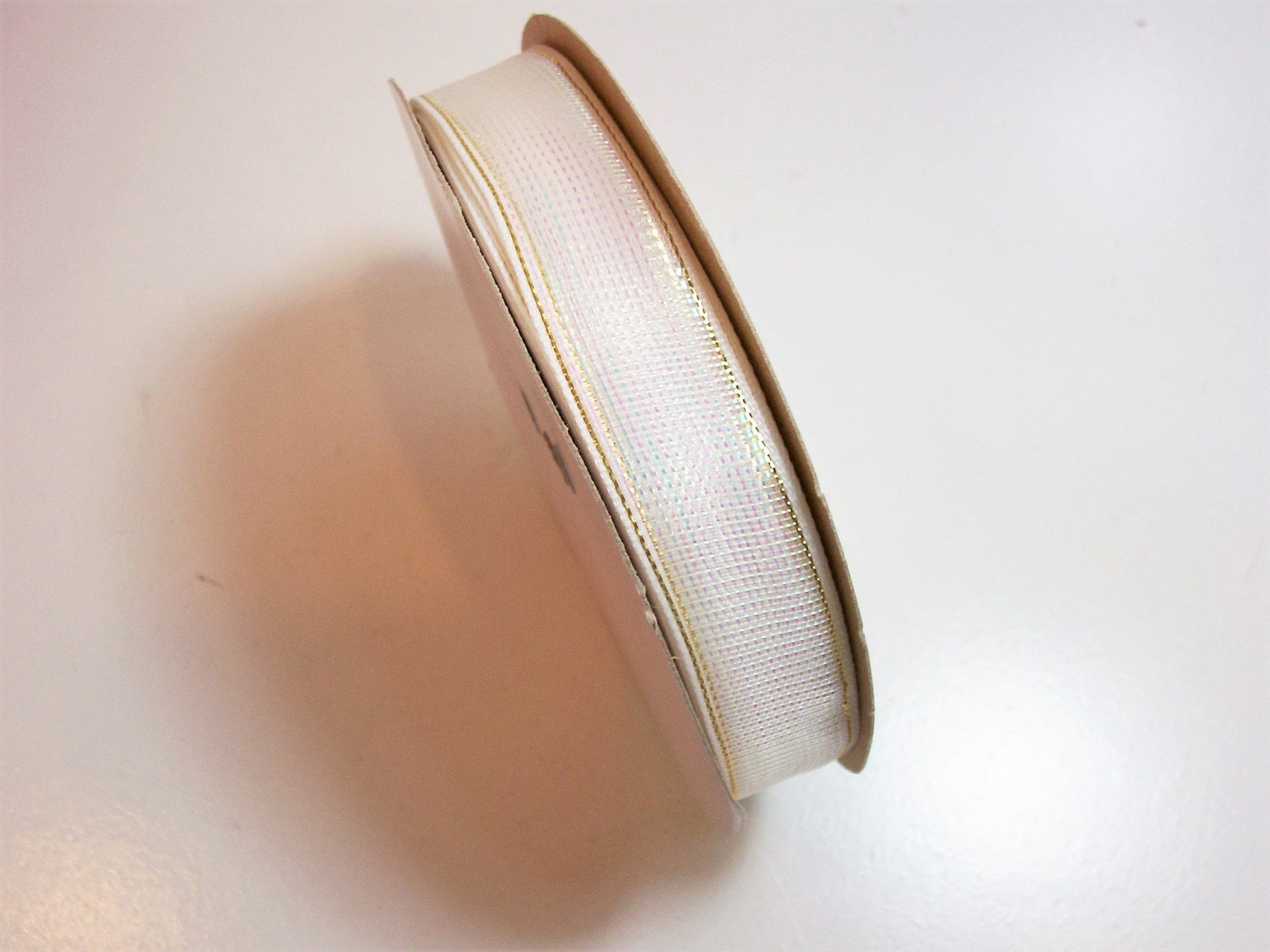 White Ribbon Iridescent White Ribbon 3/4 inch wide x 10 | Etsy