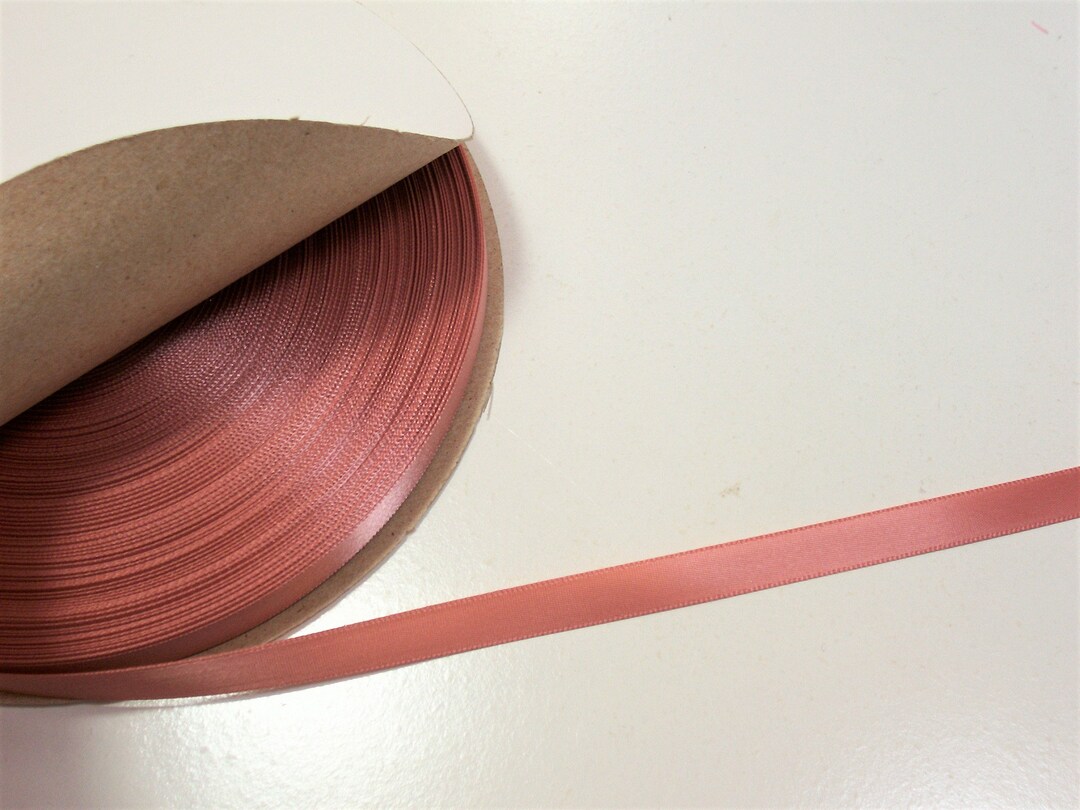 Orange Ribbon, Terra Cotta Satin Ribbon Single-faced 3/8 Inch Wide X 10 ...