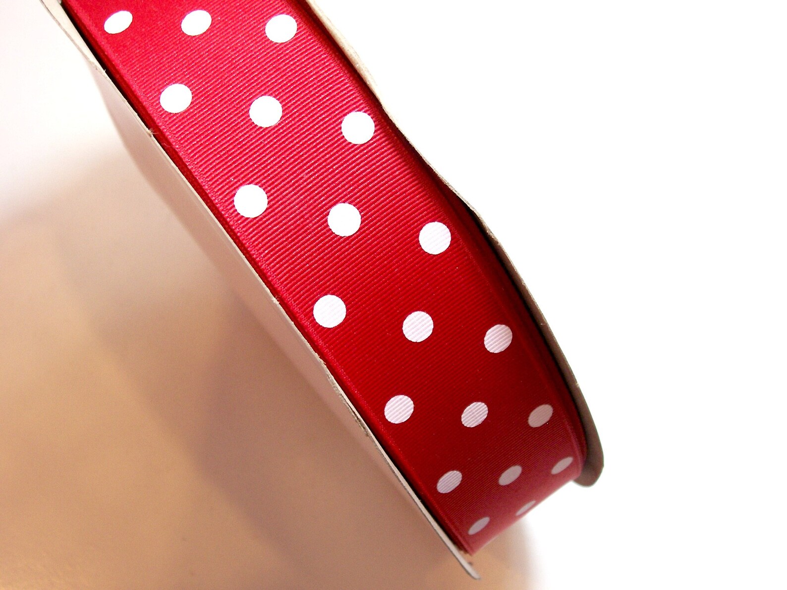 Red Ribbon Red and White Polka Dot Grosgrain Ribbon 1 1/2 - Etsy