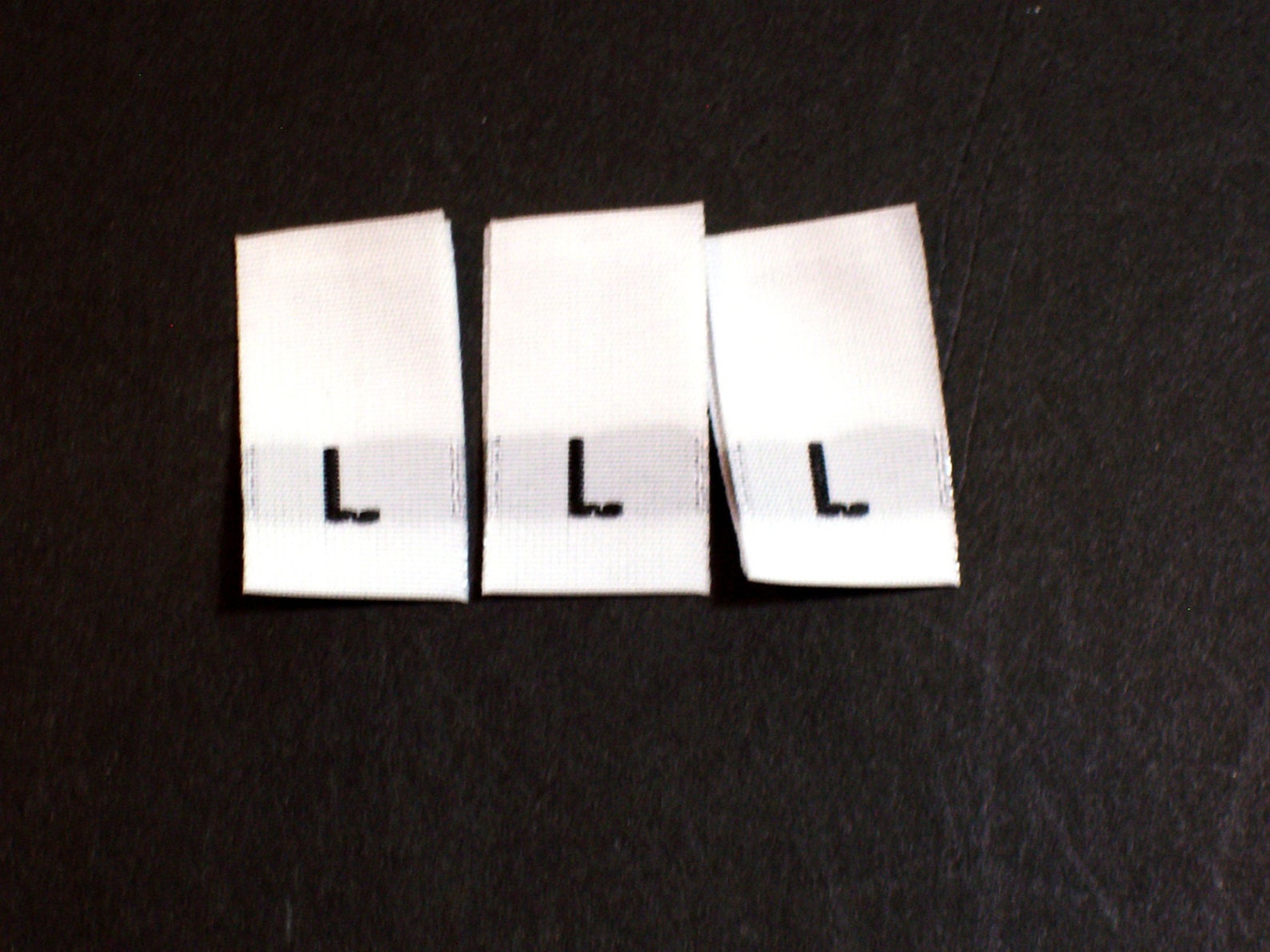 Size Tags Sew in Garment Tags White L Set of 20 Size Large - Etsy