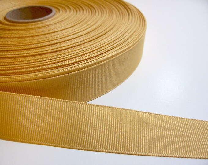 Light Gold Grosgrain Ribbon 1 Inch Wide X 5 Yards/ Craft Supplies ...