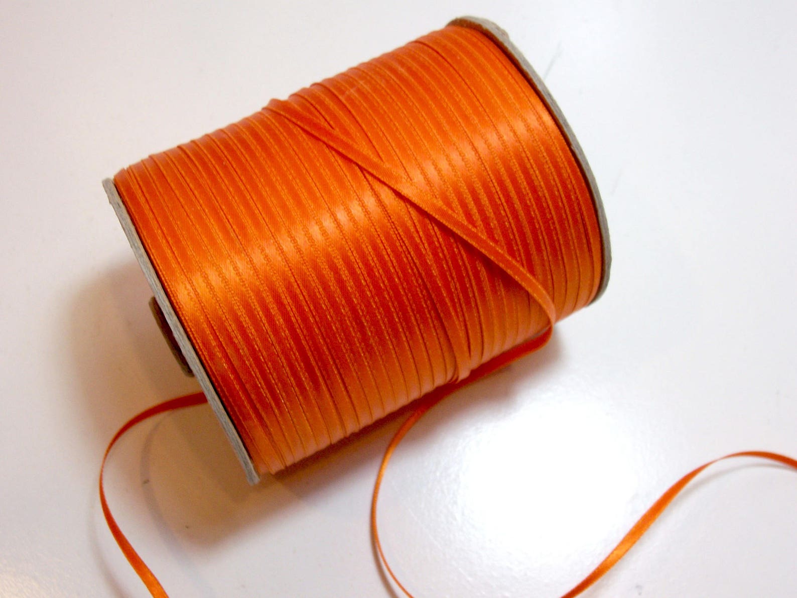 Orange Ribbon, Double-faced Orange Satin Ribbon 1/8 Inch Wide X 50 ...