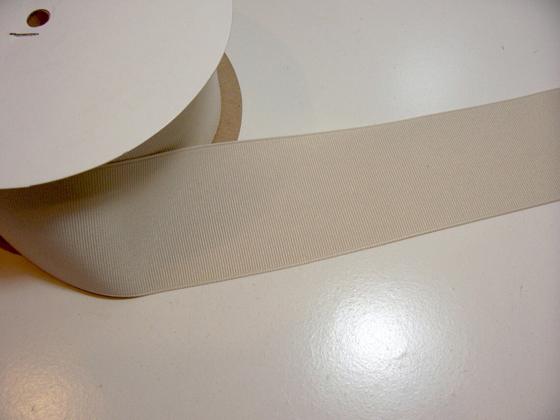 Gray Beige Ribbon Offray Cool Khaki Grosgrain Ribbon 2 1/4 - Etsy