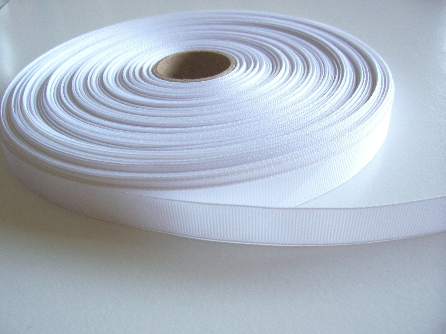 White Ribbon White Grosgrain Ribbon 5/8 inch wide x 10 yards | Etsy