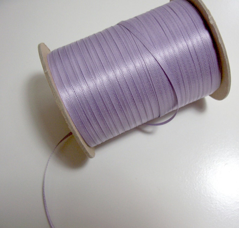 Purple Ribbon Double-sided Thistle Purple Satin Ribbon 1/8 - Etsy