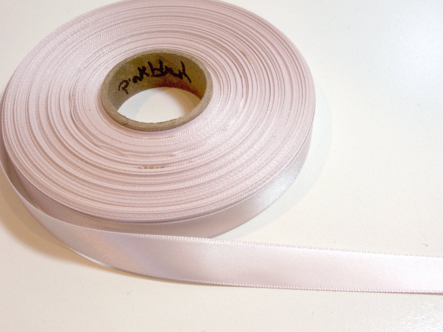 Pink Ribbon Double-faced Pink Blush Satin Ribbon 5/8 Inch - Etsy