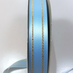 Blue Ribbon, Offray Double-faced Light Blue Satin Ribbon 7/8 Inch X 4 ...