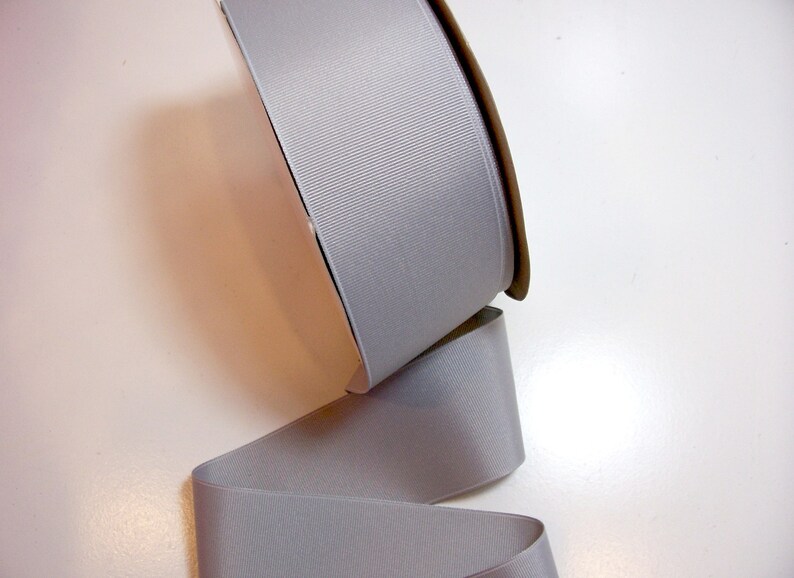 Light Gray Ribbon Offray Millennium Silver Grosgrain Ribbon 2 | Etsy