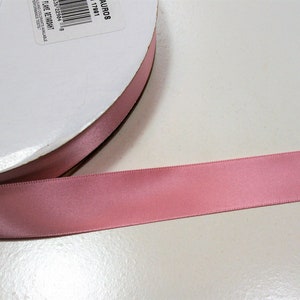 Pink Double Faced Satin Ribbon 7/8 Inch Wide X 10 Yards, Offray Chateau ...