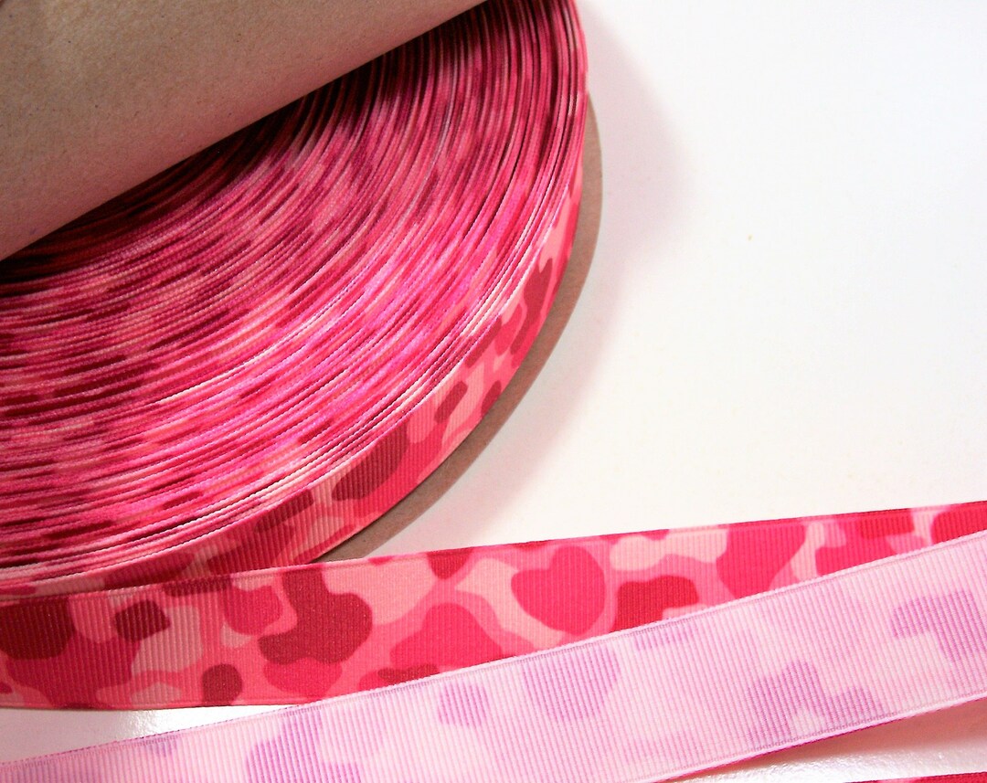 Camouflage Ribbon Pink Camouflage Grosgrain Ribbon 7/8 Inch - Etsy