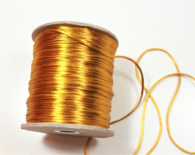 Gold Cord, Camel Rat Tail Satin Cord Sewing Trim 1/16 Inch X 10 Yards ...
