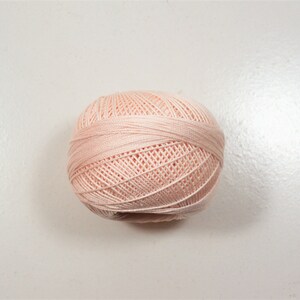 Peach Tatting Thread, Lizbeth Cotton Crochet Thread Pearl Blush Color ...