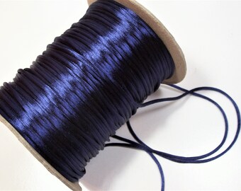 Red Cord, Red Rat Tail Satin Cord Sewing Trim 1/8 Inch X 14 Yards, 674 ...