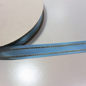 Blue Ribbon, Offray Double-faced Light Blue Satin Ribbon 7/8 Inch X 4 ...